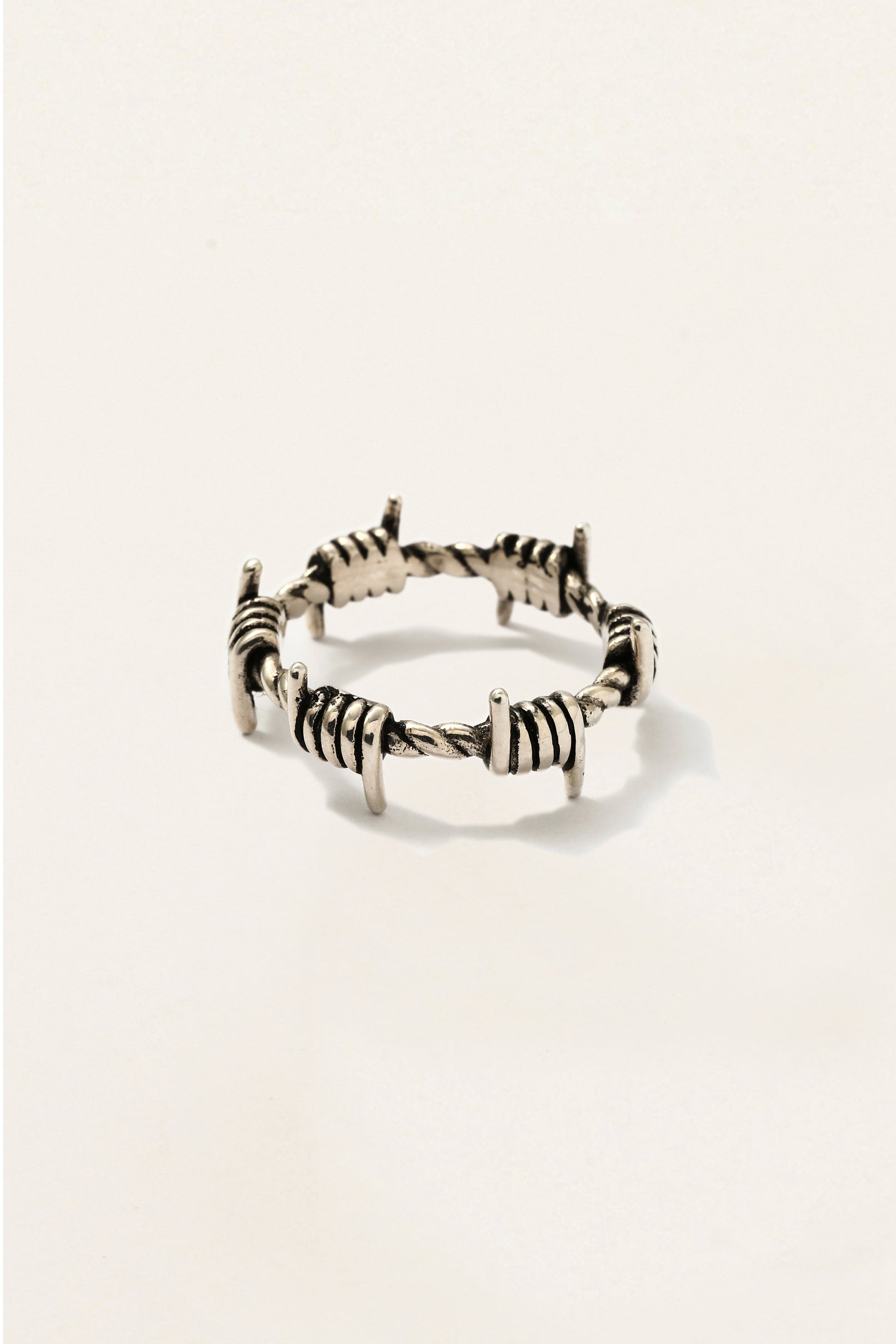 Barbed Wire Ring – The Silver Stone