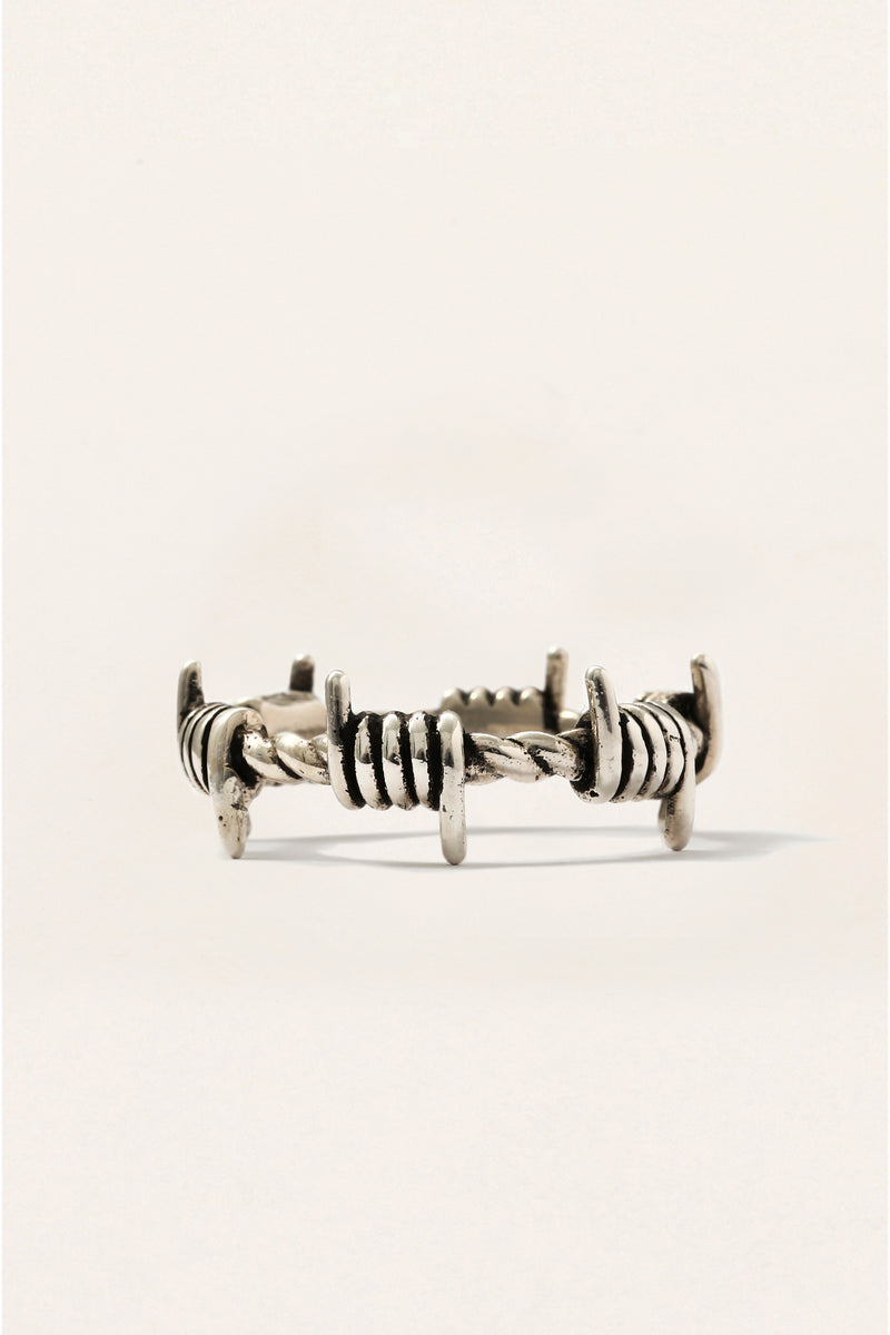 Barbed Wire Ring – The Silver Stone