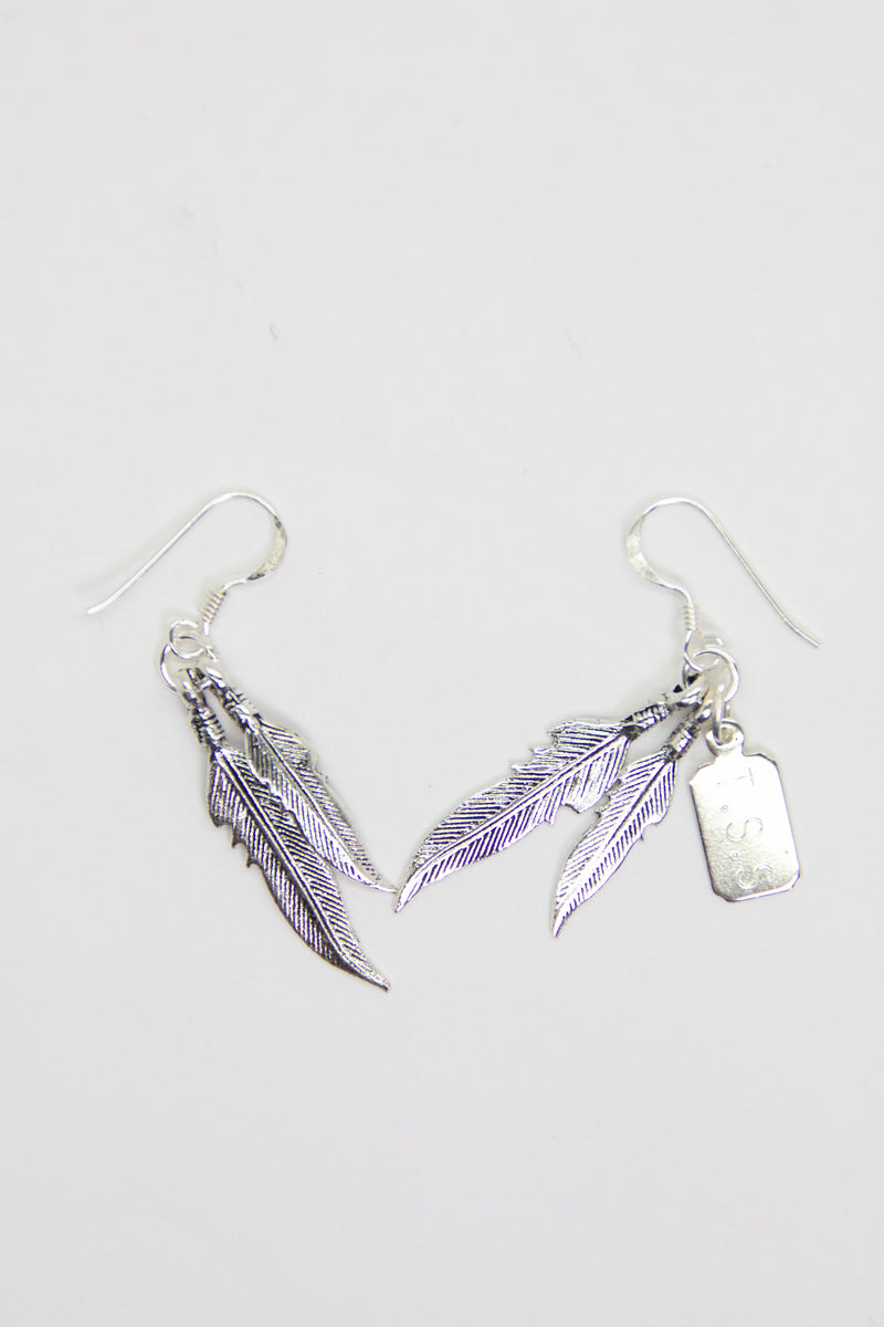 Antique Feather Earrings – The Silver Stone